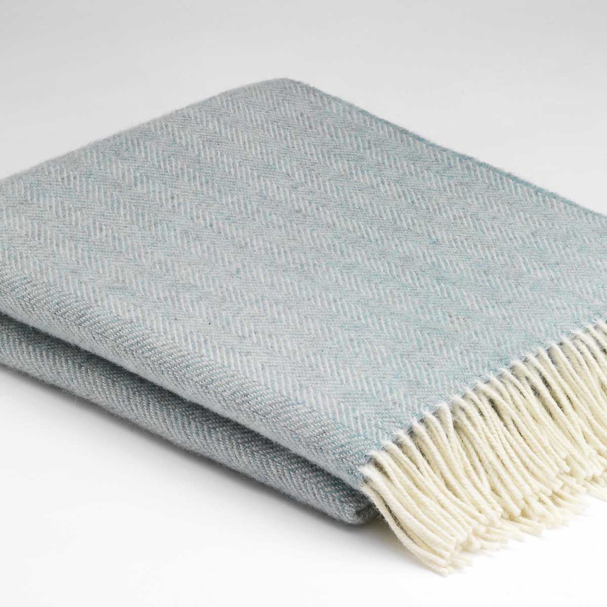 Sea Green Wool Throw | Tolly McRae Limited